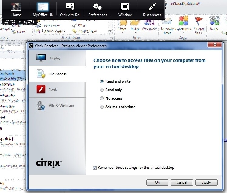 Message box asking to map local drives to Citrix web app doesn't come ...