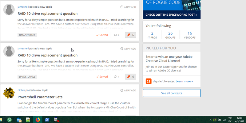 Possible Feed Bug Duplicate Post Listing Spiceworks Support Spiceworks Community