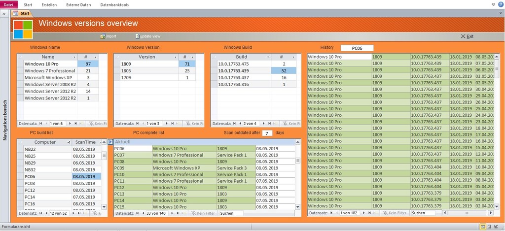 How-To scan a overview of the windows build version of your devices ...