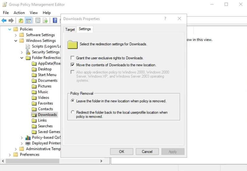 Downloads As A Common Folder For Redirection Software And Applications Spiceworks Community