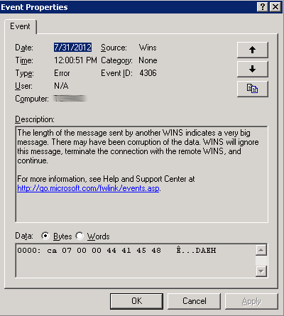 Wins Error 4306 - Software & Applications - Spiceworks Community