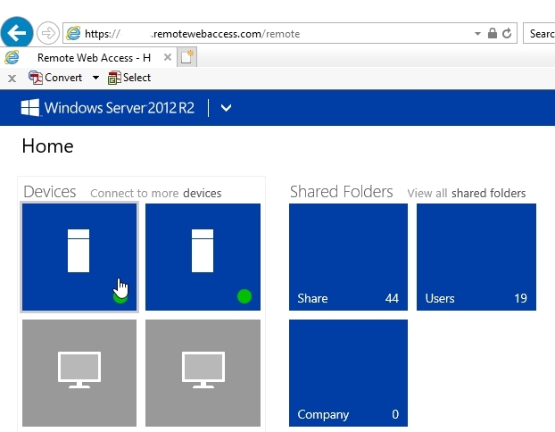 Set RDP web access display resolution for Windows server 2012 R2 Essentials. - Software ...