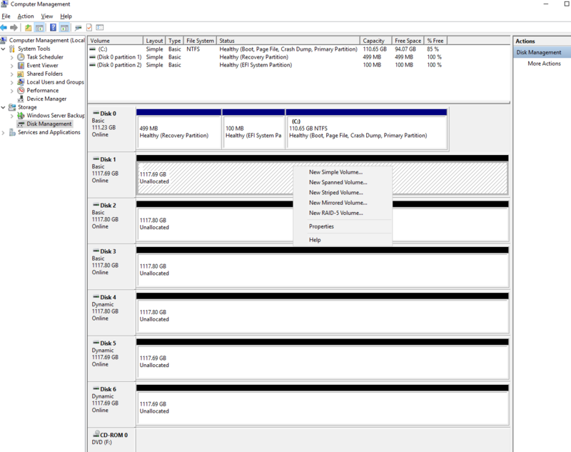 How to configure RAID10 in Windows 2019 Server? - Storage & SAN ...