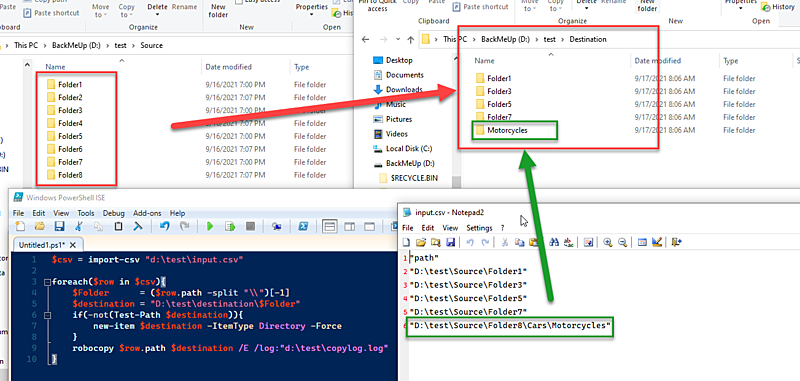How To Copy Same File Structure From Source To Destination Frm Csv In Powershell 13 By Neally
