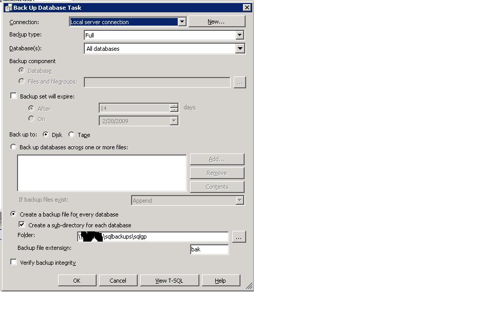 SQL backups do not run - Databases - Spiceworks Community