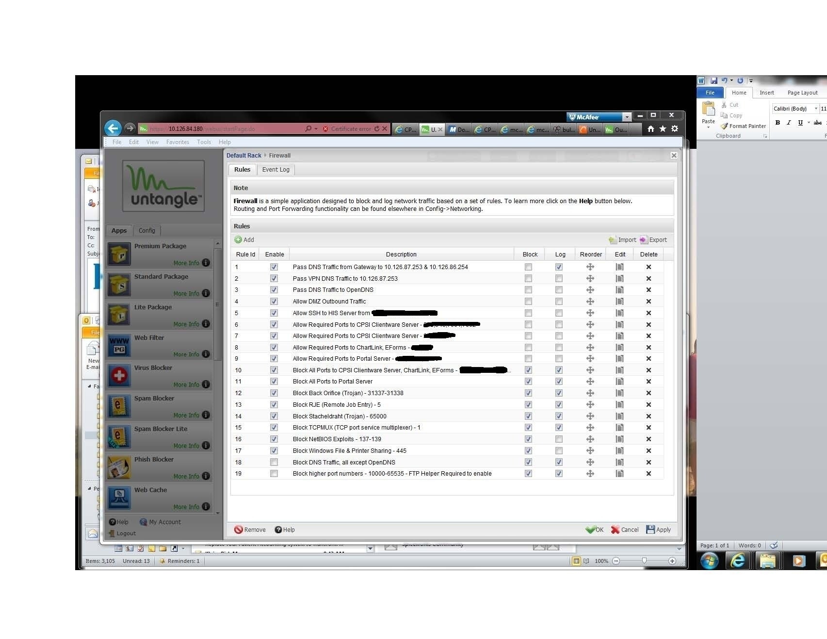 Untangle Firewall - Networking - Spiceworks Community