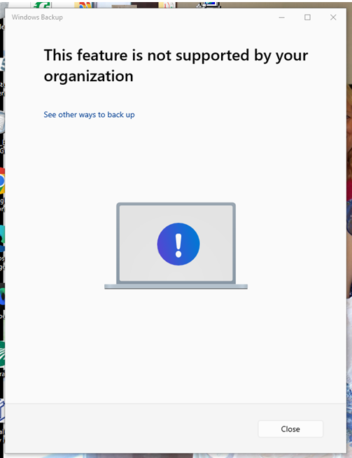 Random Windows Backup Message Windows Spiceworks Community