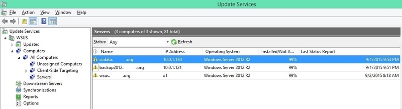 WSUS Server - 2012 R2 Servers Showing Up And Disappearing - Software - Spiceworks Community