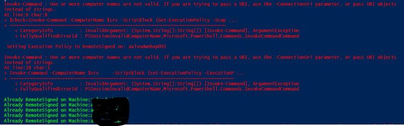 Error when starting invoke command - Programming & Development - Spiceworks Community