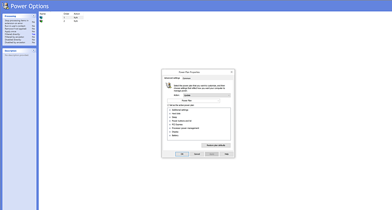 Group Policy Power Options - Software & Applications - Spiceworks Community
