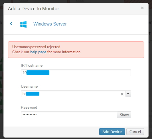 Spiceworks Network Monitoring Tool fail to add windows server 2012 - Spiceworks Support ...