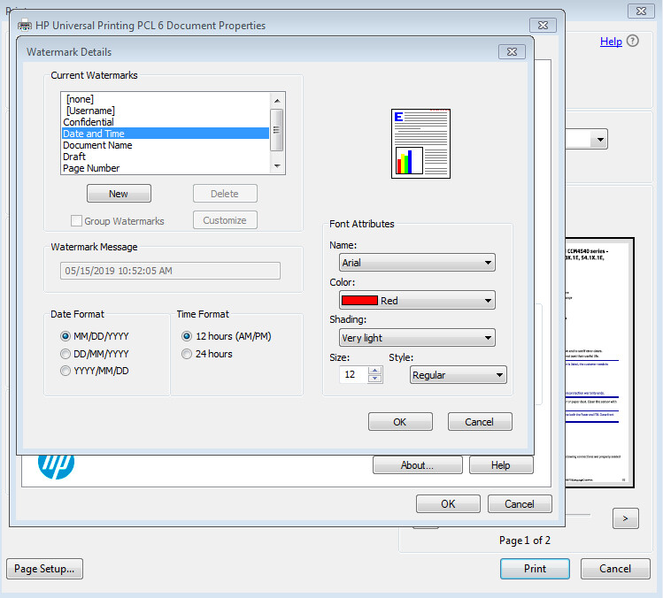 Watermark printing HP printers - Hardware & Infrastructure - Spiceworks ...