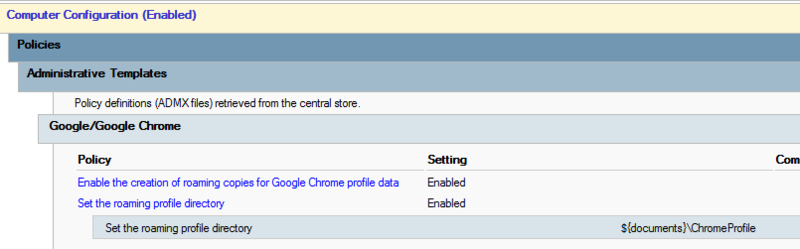 Google Chrome user settings with roaming profiles. - Software ...