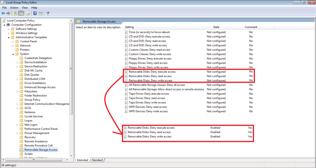 How to restrict USB storage device without affecting USB keyboard and ...