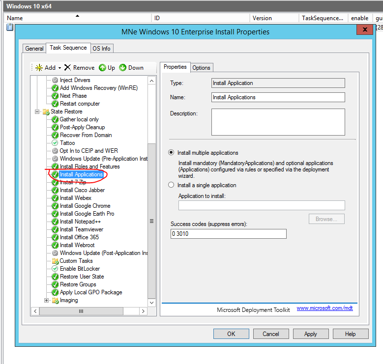 Mdt Task Sequence Installs All Applications Windows Spiceworks