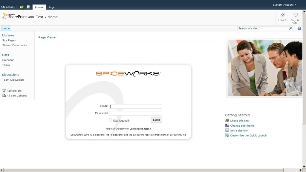 Spiceworks Single sign on with SharePoint Server 2010 - Spiceworks Support - Spiceworks Community