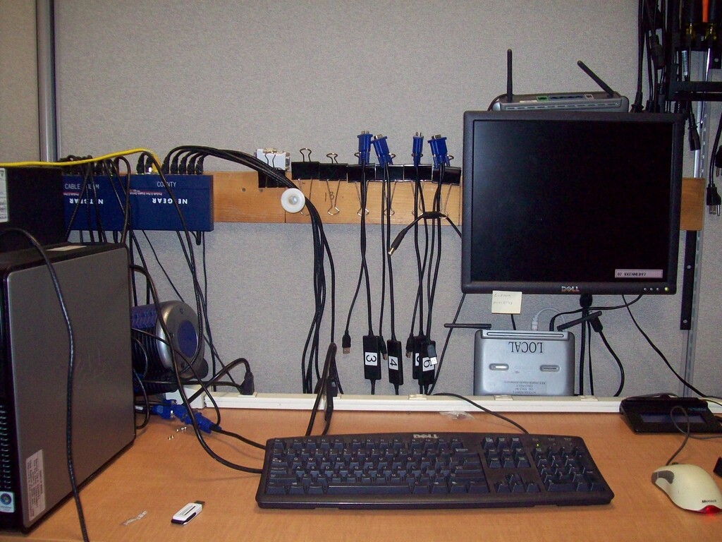 cable management ideas for a workbench - Networking - Spiceworks Community