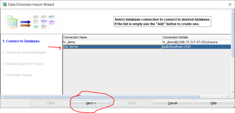 Reverse Engineer database tables with CROWS FEET in the resultant Diagram - Databases & Queries ...