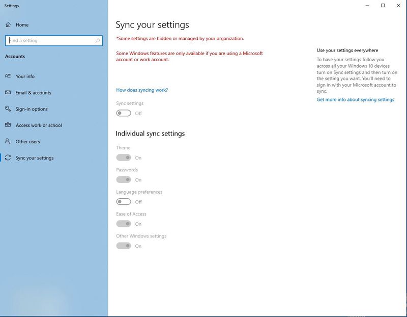 Windows 10 Sync - How to Disable - Software & Applications - Spiceworks ...