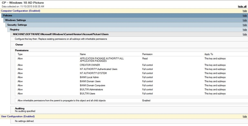 Active Directory Picture for login Screen Windows 10? - Software ...