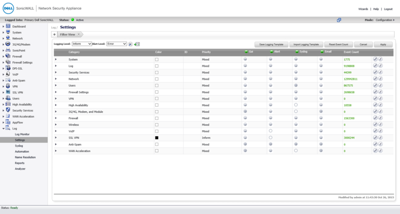Using Loggly with a Dell TZ500 - Networking - Spiceworks Community