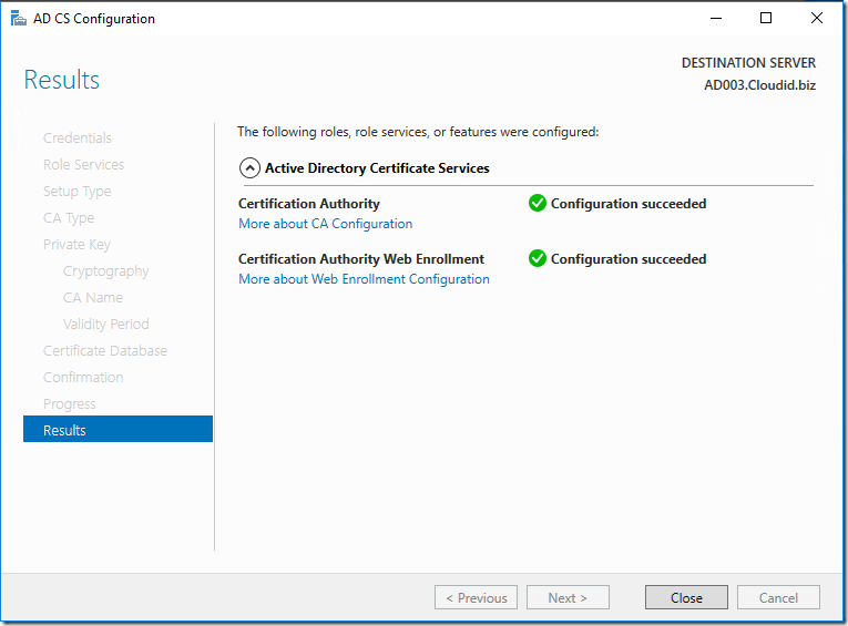 Installing Certificate Authority On Member Server Windows Spiceworks Community