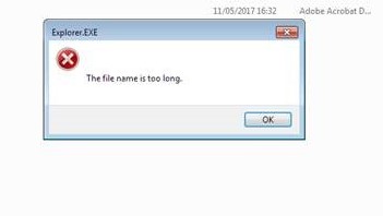 Why am I getting 'File Name Too Long' error message? - Software ...