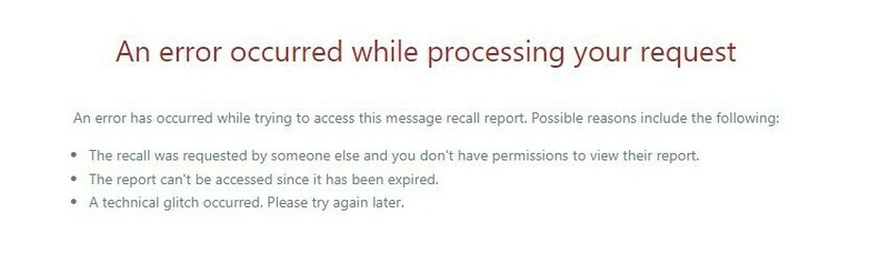 Recall Error - Cloud Computing & SaaS - Spiceworks Community