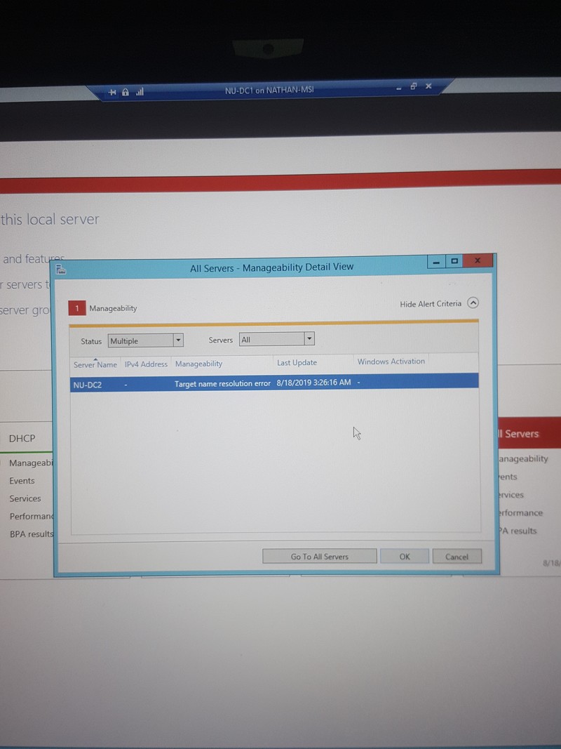Target name resolution error - Software & Applications - Spiceworks Community