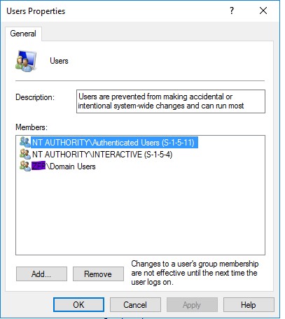 Strange Groups shown in Local user group - Software & Applications ...
