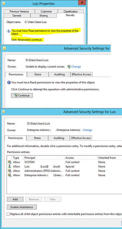 What is going on with my Server 2012 NTFS permissions??? - Windows - Spiceworks Community