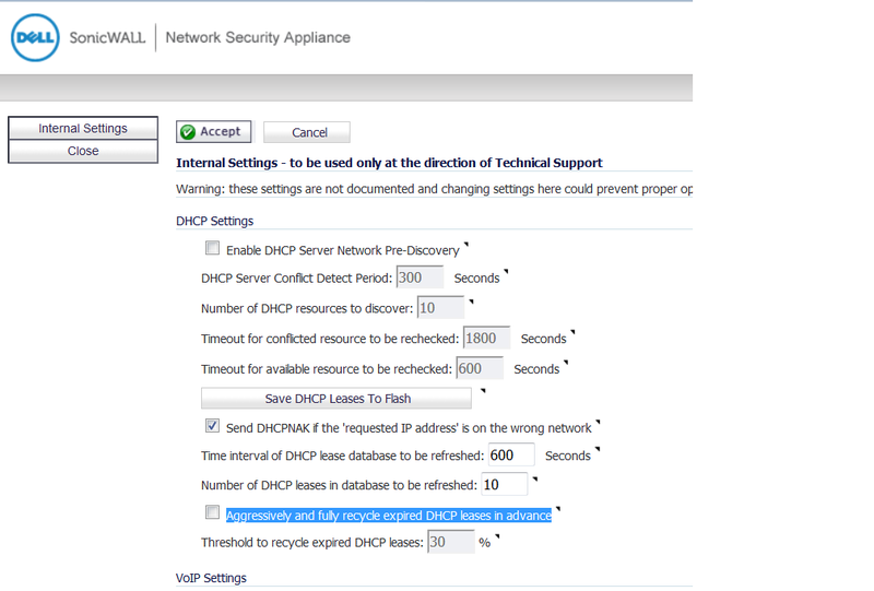Sonicwall Dhcp Leases Networking Spiceworks Community