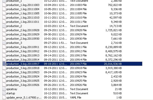 Enormous Spiceworks production.log files - Spiceworks Support - Spiceworks Community