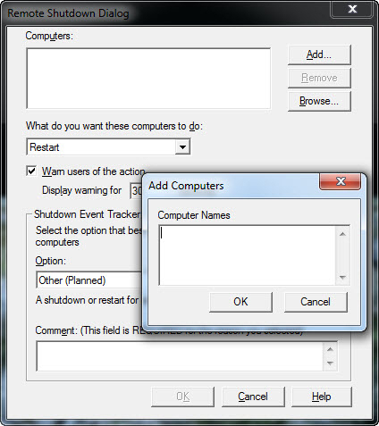Remotely Shutdown or restart a computer on your LAN - Software & Applications - Spiceworks Community