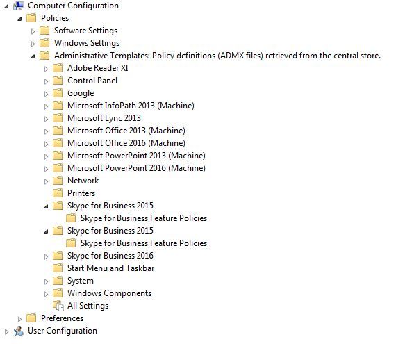 Duplicate policy folders in Group Policy Management Editor - Windows ...