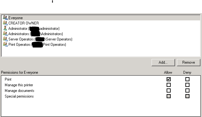 Block Users from changing Printer preferences - Software & Applications ...