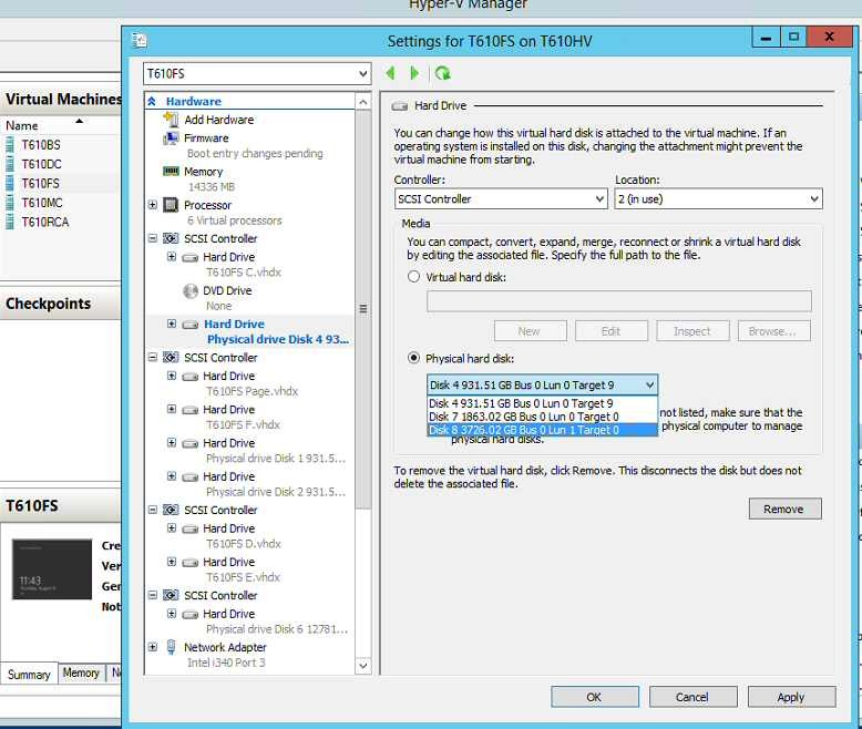 Attaching an external drive to a Hyper-V VM - Virtualization - Spiceworks Community