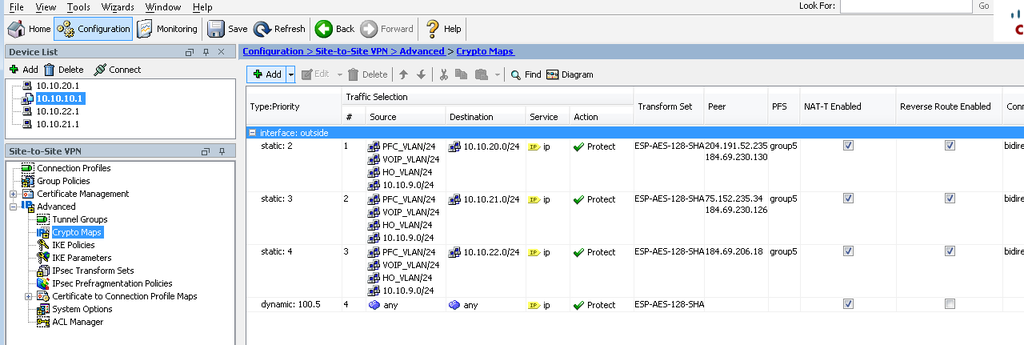 Change the Peer IP address site-to-site ASA VPN connection via GUI - Networking - Spiceworks ...