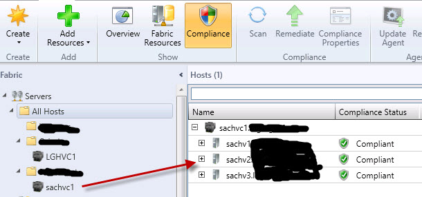 Hyper-V Virtual Machine Manager, cluster not visible in Compliance view - Virtualization ...