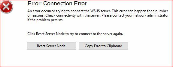 I am getting error while connecting to upstream wsus server - Windows - Spiceworks Community