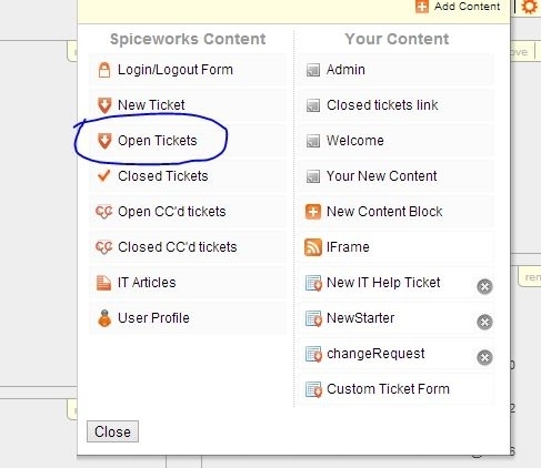 How do I list all open Tickets (of current logged in User) in User ...