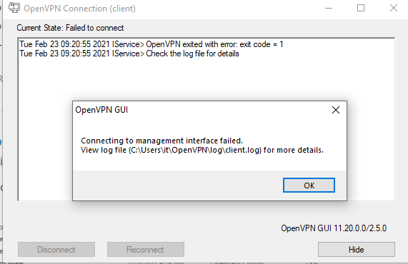 Failed to import profile - OpenVPN - #6 by rdb001 - Networking - Spiceworks Community