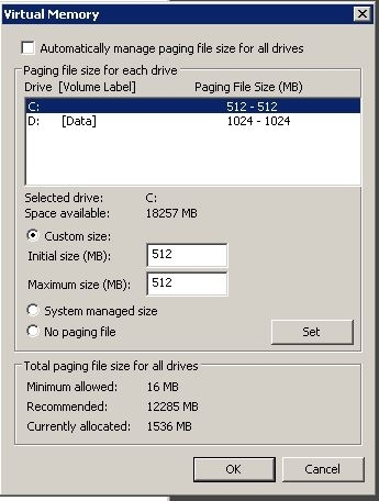 Best Practice for Page File on a VM? - Software & Applications ...