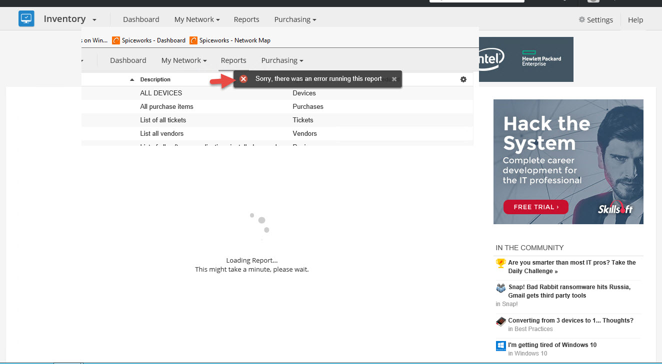Inventory Out of box Reports - Spiceworks Support - Spiceworks Community