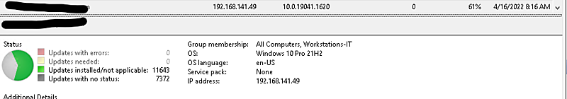 Wsus Not Patching W10 21h2 Windows Spiceworks Community