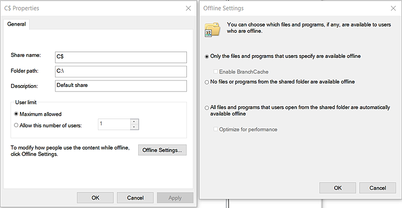 Shared Folder Offline Caching issues - Software & Applications ...
