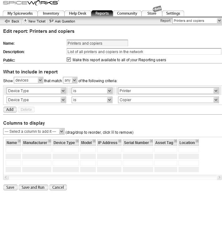 How do I print a full printer report list - Spiceworks Support - Spiceworks Community
