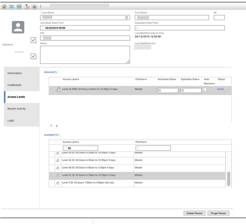 How do I change a users access level in S-2 Netbox Door Security system ...