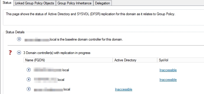 GPO not replicating between domain controllers. sysvol inaccessible error - Software ...