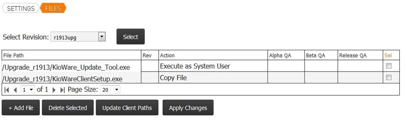 Updating your version of KioWare for Windows using KioWare Kiosk ...